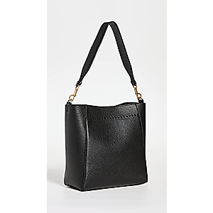 Tory Burch Women's McGraw Bucket Bag, Black, One Size