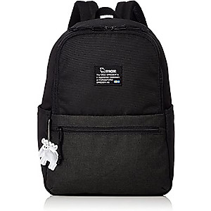 Moz ZZEI-05 Round Backpack, Backpack, Women's, Men's, Unisex, Large Capacity, Lightweight, Reflector, Black