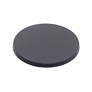 Stonehaven Miniatures 20PK - Blank Miniature Bases, 2" Diameter - Designed for 28mm Scale Table Top War Game Miniatures - Plastic, Black