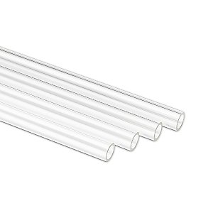 Bitspower None Chamfer Crystal Link Tube, 16mm OD, 1000mm, Clear, 4-Pack