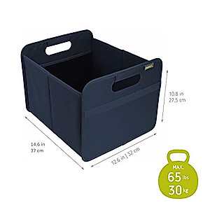 meori Rectangular Storage Baskets Collapsible Bins for Shelves, Sturdy Fabric Cube Storage Boxes with 2 Handles for Closet Nursery Cabinet Living Room