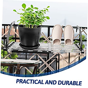 Cabilock Balcony Drying Rack Foldable Hangers Outdoor Towel Rack Folding Hangers Clothes Drying Rack Folding Indoor Laundry Drying Rack Clothes Rack Drying Retractable Drying Rack Large abs