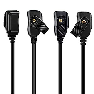 HYS Walkie Talkie Earpiece with Mic/PTT, Acoustic Tube Headset, Surveillance Radio Earpiece for Law Enforcement, for Motorola 2.5mm T200TP T260 T100TP T402 T460 T465 T600 T605 T800 Talkabout Radio