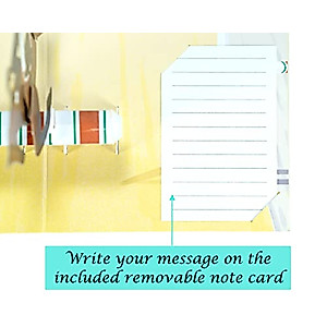 WOWPAPERART Horse Jumping Equestrian - 3D Pop Up Greeting Card for All Occasions - Birthday, Love, Congrats, Good Luck, Sports, Retirement, Christmas, Congrats - Gifts for Family, Friends, Lovers