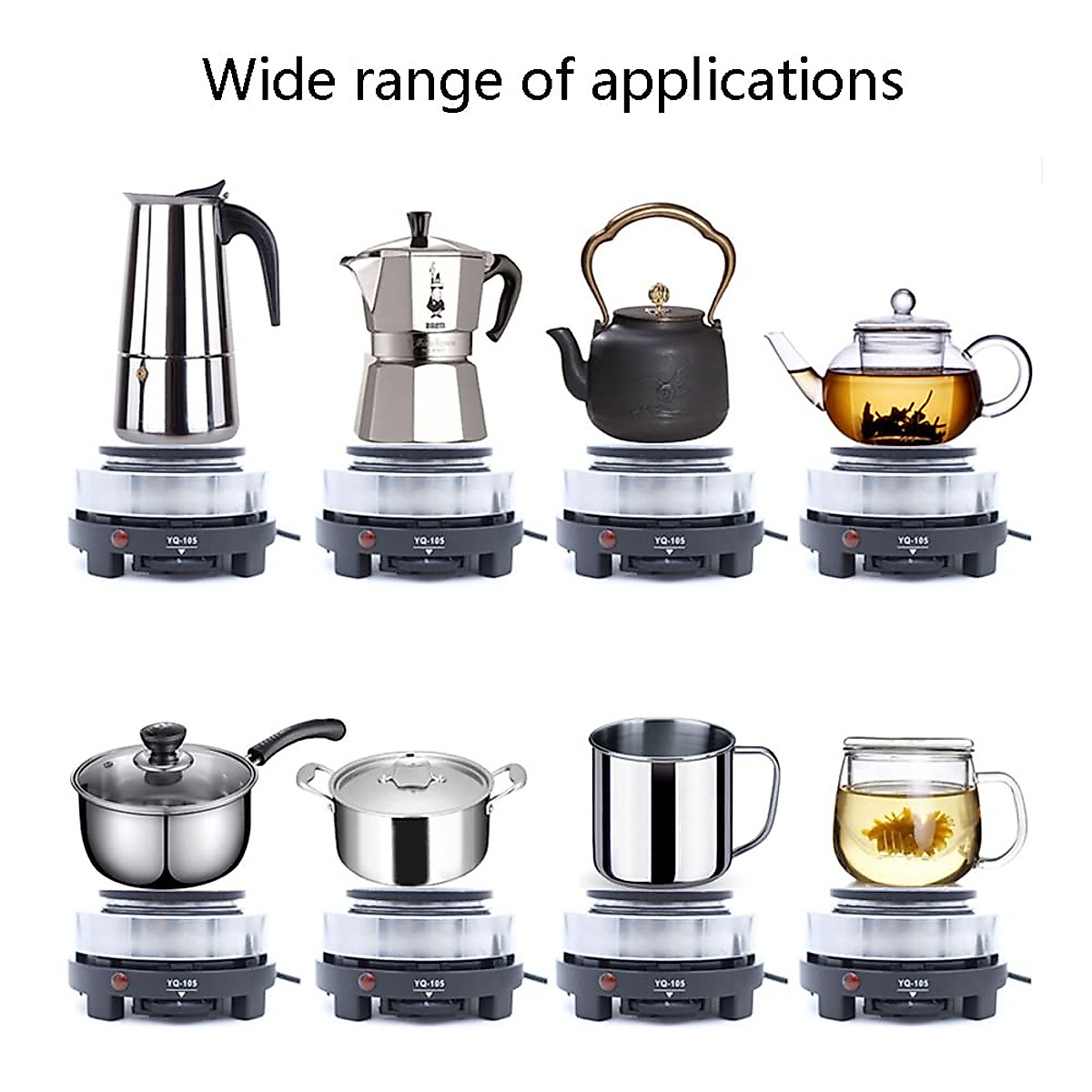 Portable 500W Electric Mini Stove, multifunctional Home Heater, Round Hot Plate, for Ceramic Glass Kettle Single Cooktop, Kitchen Appliance Milk Water Coffee Heating