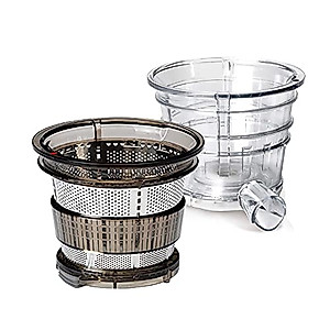 Kuvings Whole Slow Juicer EVO820GM - Higher Nutrients and Vitamins, BPA-Free Components, Easy to Clean, Ultra Efficient 240W, 50RPMs, Includes Smoothie and Blank Strainer-Gun Metal