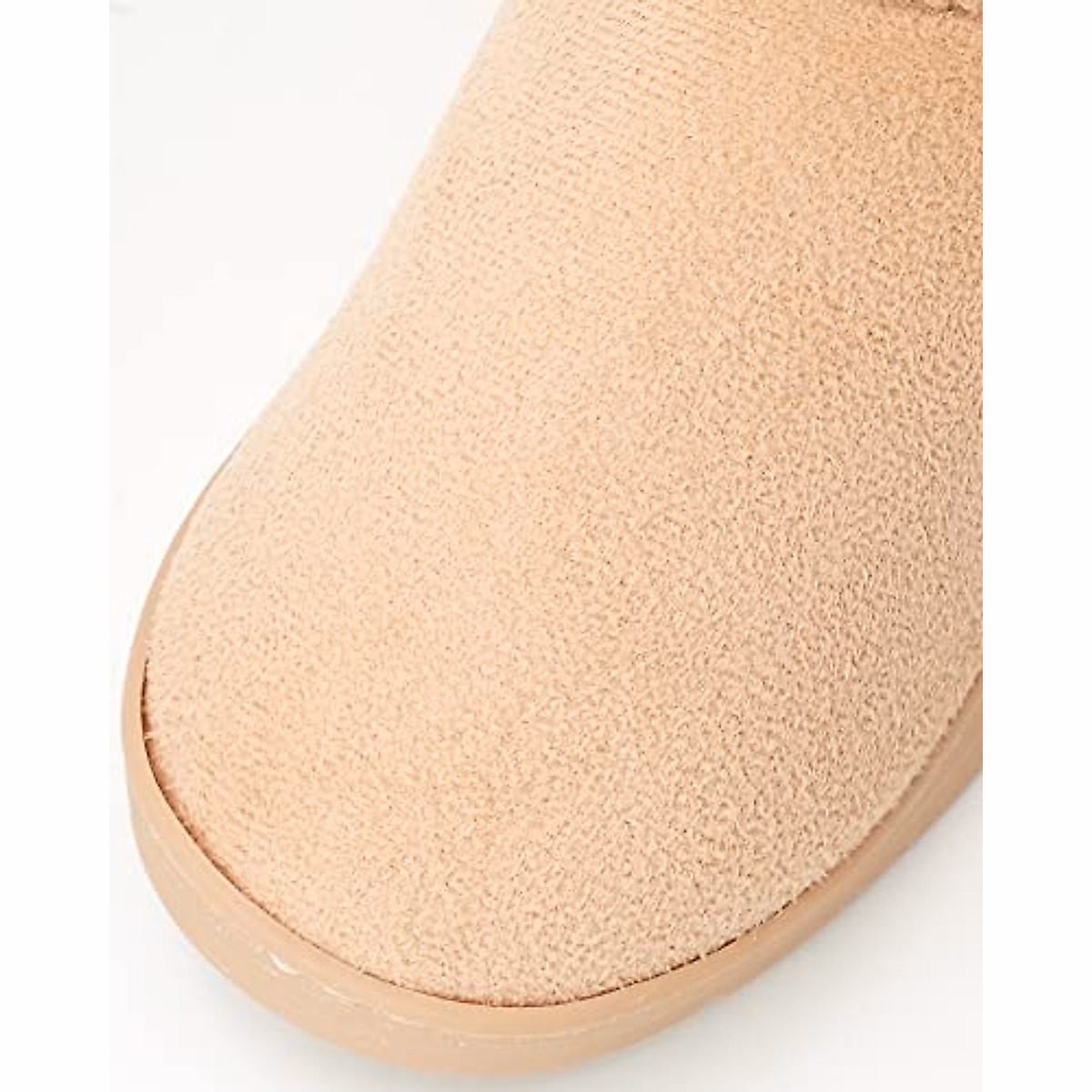 bebe Girl's Fur Lined Winter Boot with Rhinestone Details (Toddler/Little Girl/Big Girl), Size 2 Little Kid, Tan