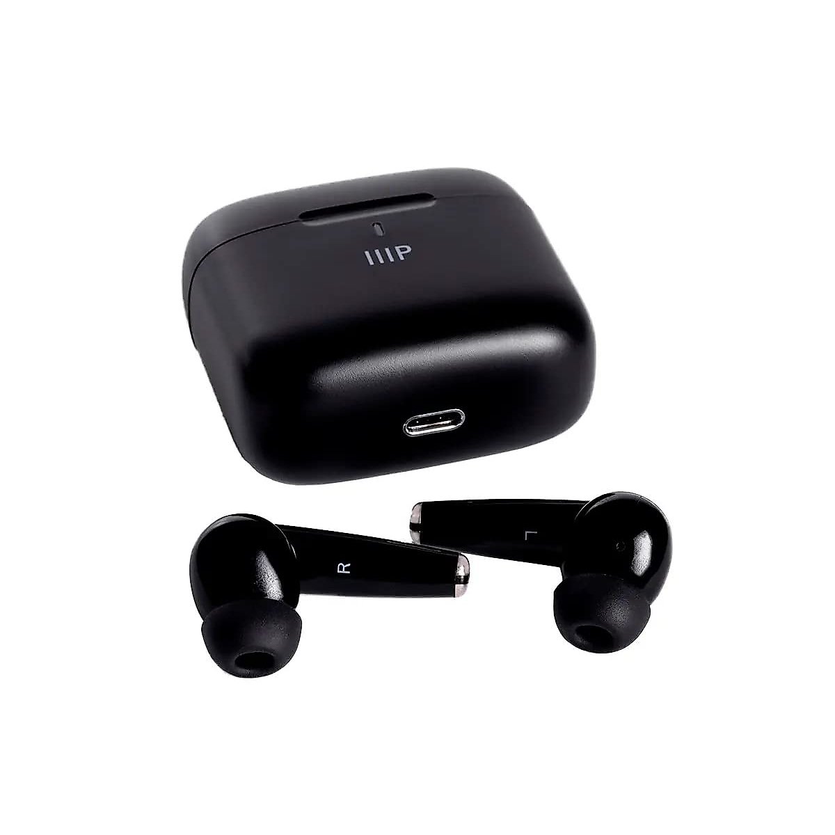 Monoprice Horizon ANC True Wireless Earphones with ANC, Qualcomm QCC3040 Bluetooth 5.2, 4 Mics, CVC 8.0, Adaptive aptX, AAC, Gaming Low Latency Mode, Sweatproof, Charging Case