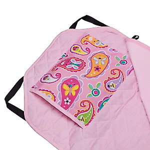 Wildkin 12 Inch Kids Backpack with Modern Nap Mat (Paisley)