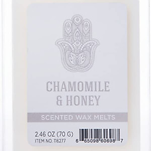 Colonial Candle Chamomile & Honey Scented Wax Melt, Wellness Collection, Soy-Based White Wax Blend, 6 Cube