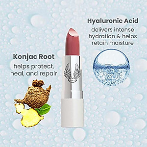 True + Luscious Super Moisture Lipstick – Clean, Vegan and Cruelty Free – Lasting Hydration for Dry Lips with a Sheer Finish – Pink Sugar