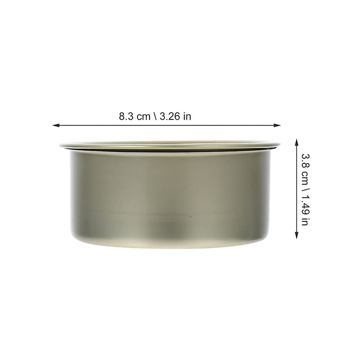 Luxshiny 12pcs Cali Self-seal Tin Can with Lid Press-in Food Container Can Refillable Round Empty Salve Tins Tuna Can for Fish Candies Meat Pet Food 8.3X8.3X3.8CM
