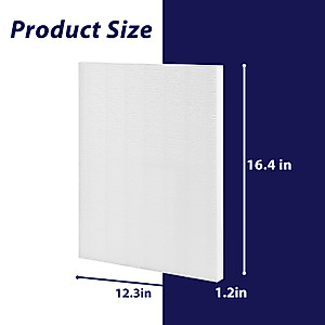 Ganteny 115115 True HEPA Filter Replacement Compatible with Winix 115115 Air Purifier 5300 6300 5300-2 6300-2 P300 C535 Filter A