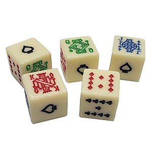 Liphontcta Cyber-Deals (2) Sets of 5 Poker Dice 16mm (Total 10 Dice)