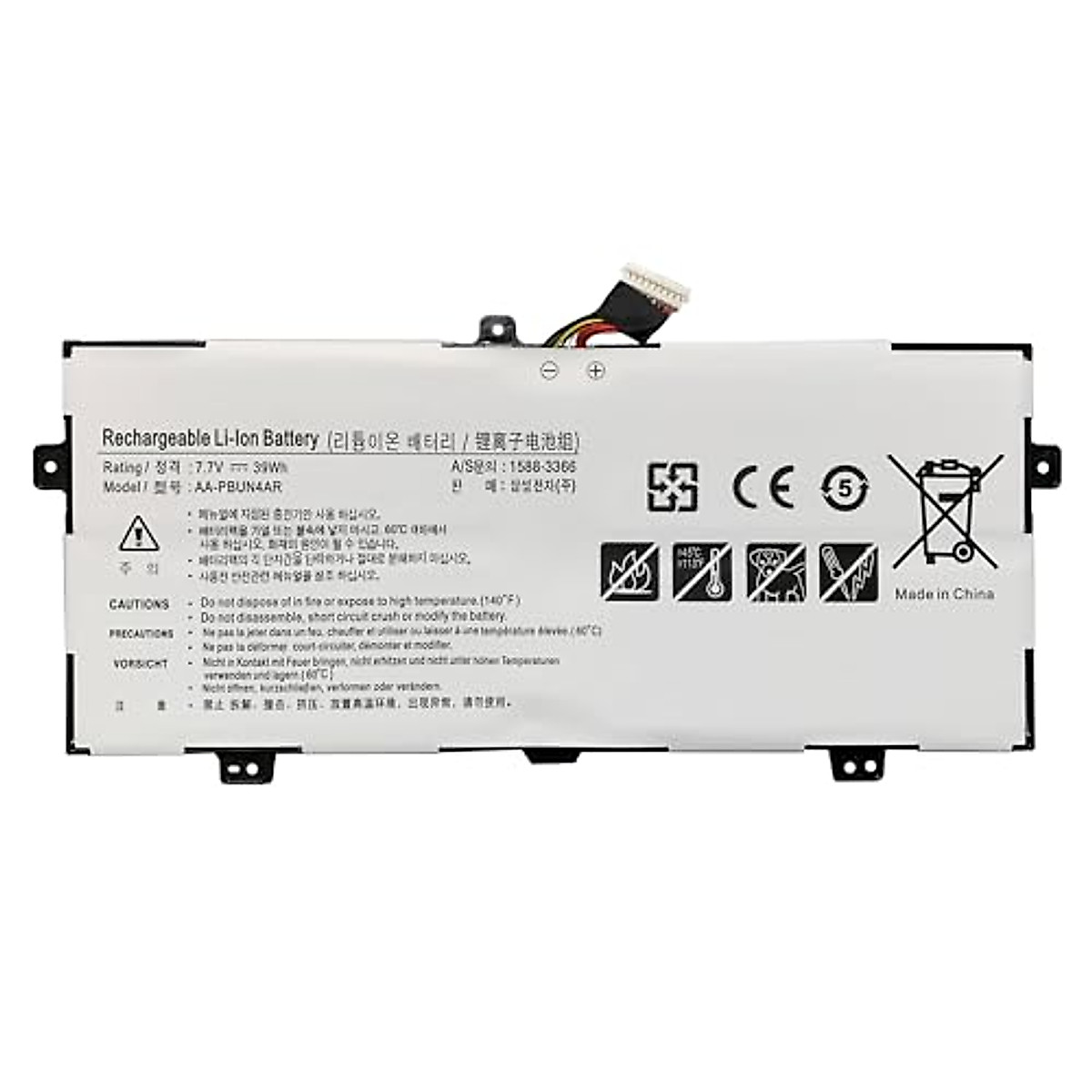 TsuLin AA-PBUN4AR 39Wh Laptop Battery Compatible with Samsung Notebook 9 Spin 900X5L 940X3L NP900X5L NP940X3L NT900X5P NT900X5H NT900X5W NT900X5L NT901X5L NT900X5M Series