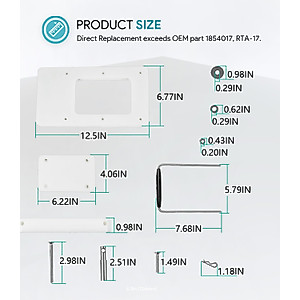 For Minn Kota 1854017 Quick Release Bracket RTA-17 For Terrova, Ulterra, PowerDrive, Deckhand 40, Riptide ST SP Trolling Motor, Composite Electric Steer Trolling Motor Bracket Motor Mount Plate, White