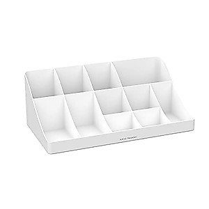 Mind Reader ' Pioneer' Breakroom Organizer 11 Compartment Condiment Holder, White