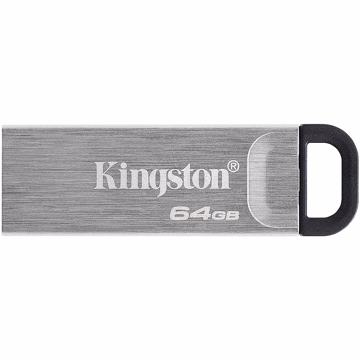 Kingston 64GB DataTraveler Kyson High Performance up to 200MB/s USB 3.2 Metal Flash Drive DTKN/64GB Bundle with (1) GoRAM Black Lanyard (64GB, 5 Pack)