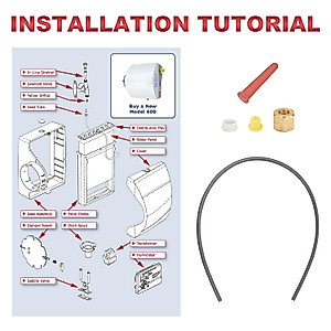 Replacement Humidifier Parts Feeding Tube Supplies Humidifier Feed Tube Assembly Model 4335 for fit Aprilaire 400&500&600