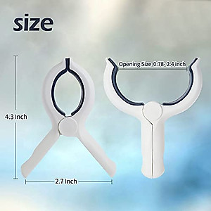 Beach Towel Clips, 8PCS Cloth Pins Quilt Drying Clip Plastic Clothpins Beach Pool Chair Clip Strong Grip Holder Clamp to Keep Your Towel, Clothes, Blankets to Dry on Clothesline and Hanging Rack