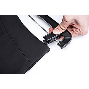 HOUSE DAY Pants Hangers -10 Pack, Skirt Hangers for Women Pants Hangers for Men, Black Pants Hangers with 360-Swivel-Hook, Shorts Hangers with Adjustable Clips Hangers for Pants, Trousers, Skirt, Jean