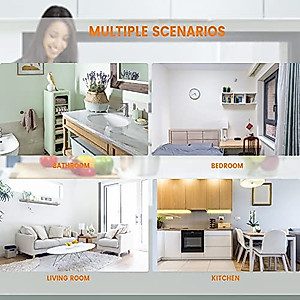 JELLYRATTBIT 5 Tier Round Rotating Multi-Layer Kitchen Storage Rack, Fruit and Vegetable Storage Basket Floor-Standing Storage Rack Household Storage Rack for Kitchen Living Room Toilet - White