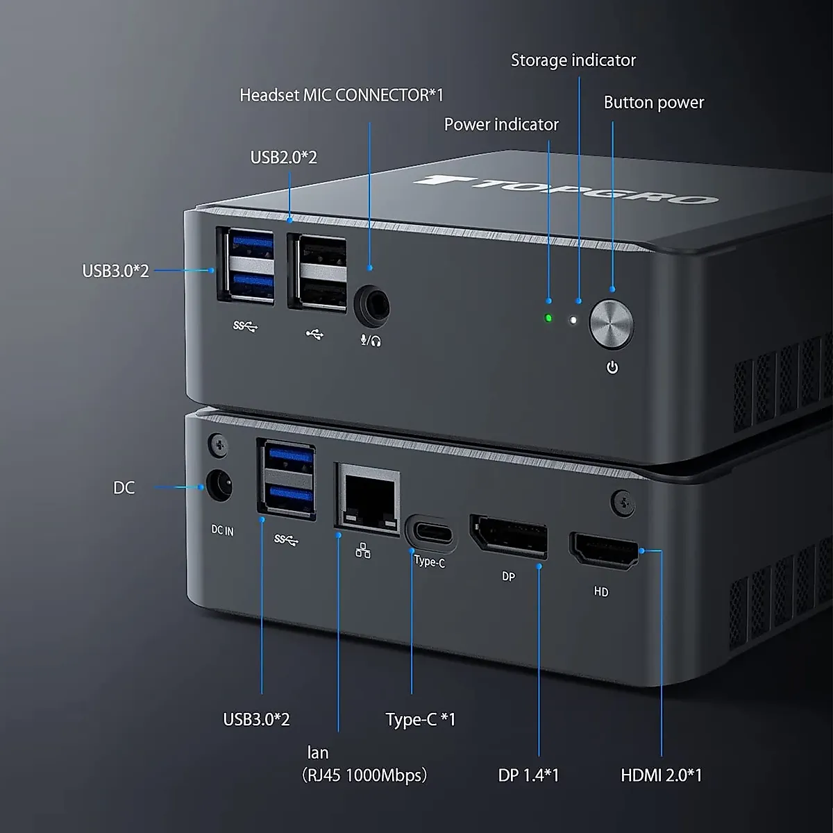 Mini Gaming PC Windows 11 Pro, 11th Intel i5-1135G7 Thunderbolt 4 6GB DDR4 512GB M.2 NVMe SSD, 4K Triple Display WiFi 6 BT5.2