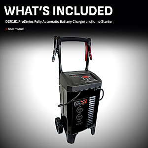 Schumacher Electric DSR161 ProSeries Car Battery Charger - 250 Peak Amps - 6v / 12v Battery Charger - Fully Automatic Battery Maintainer + Engine Starter for SUVs, Trucks, and Large Engines