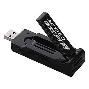 Edimax Wi-Fi 5 802.11ac AC1750, Dual-Band 2.4/5GHz Adapter for PC, Wireless AC USB 3.0 Adapter Dongle w/ Foldaway Antenna, Up to 1750Mbps Transfer, Win11 Plug-n-Play, Mac OS, Linux, EW-7833UAC