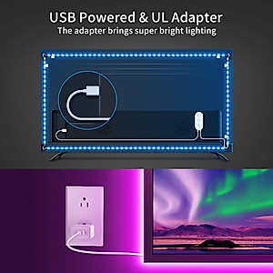 Govee TV Backlights, 10ft LED Lights for TV Work with Alexa, Google Assistant and APP, Music Sync, 16 Million RGB DIY Colors, TV LED Backlight for 46-60 inch TVs, USB Powered