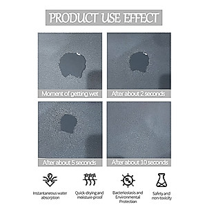 Splash Guard for Sink Faucet,Kitchen Faucet Absorbent Mat Sink Splash Guard Pad,Diatom Absorbent Fast Drying Faucet Sink Gadgets,for Kitchen, Bathroom, Countertop,Farmhouse, RV (White)