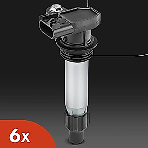 A-Premium Ignition Coils and Spark Plugs Kits Compatible with Chevrolet Equinox, Malibu, Traverse, Impala, Camaro, Colorado & GMC Acadia, Canyon & Buick LaCrosse, Enclave & Cadillac SRX, CTS 6-PC Set