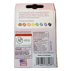 Crayola Pearl Crayons 8 Count