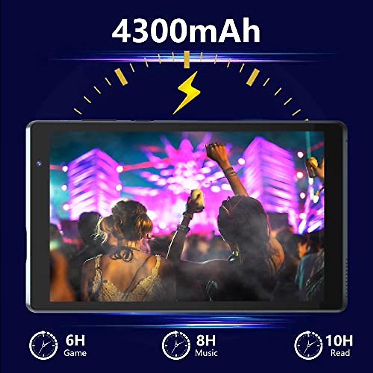 BYANDBY Android Tablet with case 8 inch, Android 11 Tablet, 2GB RAM 32GB ROM, Quad-Core Processor, Dual Camera, WiFi, BT, 128GB Expand, GMS Certified（with Leather case）