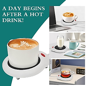 ASAWASA Candle Warmer for Large Jar, Coffee Mug Warmers, Safely Releases Scents Without a Flame, Melt The Candle Quickly, Enjoy Your Warm Coffee Tea. Gifts for Festival Birthday Women Men Mom Dad