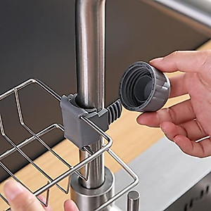 SeroNi Stainless Steel Tap Shelf for Sponges, Wipes and Sink Accessories Large
