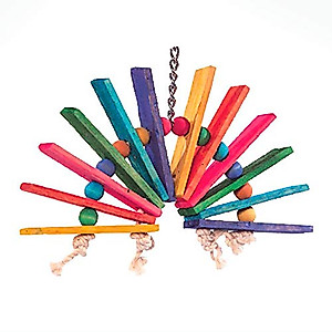 Super Bird Creations SB702 Peacock Sr. Bird Toy, Large Bird Size, 14” x 11” x 1.5”