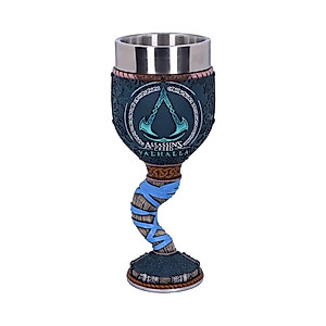 Nemesis Now Officially Licensed Assassins Creed Valhalla Viking Game Goblet, Resin w. Stainless Steel
