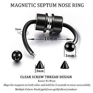 ZOERAY 25Pcs Fake Nose Ring Nose Cuffs Fake Septum African Clip on Faux Septum Nose Ring Non Pierced Nose Hoop Heart Star Shape Multi-Style for Women