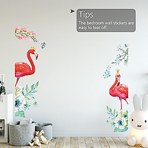 ZHUANGSHI Cartoon Wall Stickers 2sheets Tropical Decor for Boys Kids Bedroom Bathroom Wallpaper Birthday Party Supplies