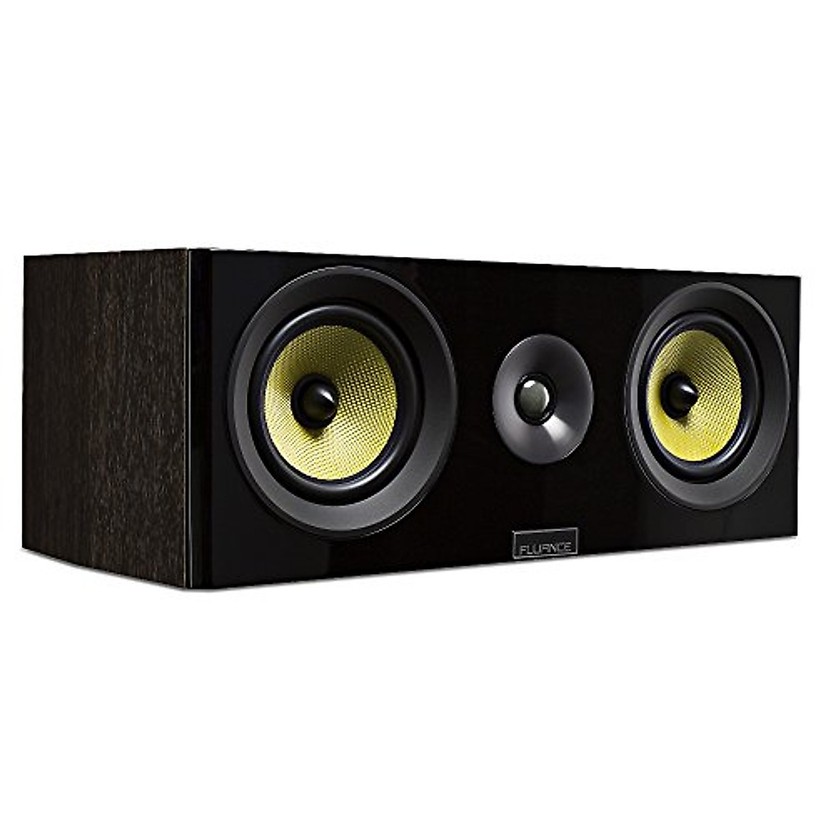 Fluance Signature HiFi 2-Way Center Channel Speaker for Enhanced Dialogue and Vocals in Home Theater Surround Sound Systems - Natural Walnut (HFCW)