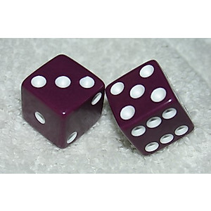 Purple Opaque Dice Pair