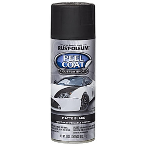 Rust-Oleum 276779 Automotive Peel Spray Coating, 11 Ounce (Pack of 1), Matte Black, 128 Fl Oz