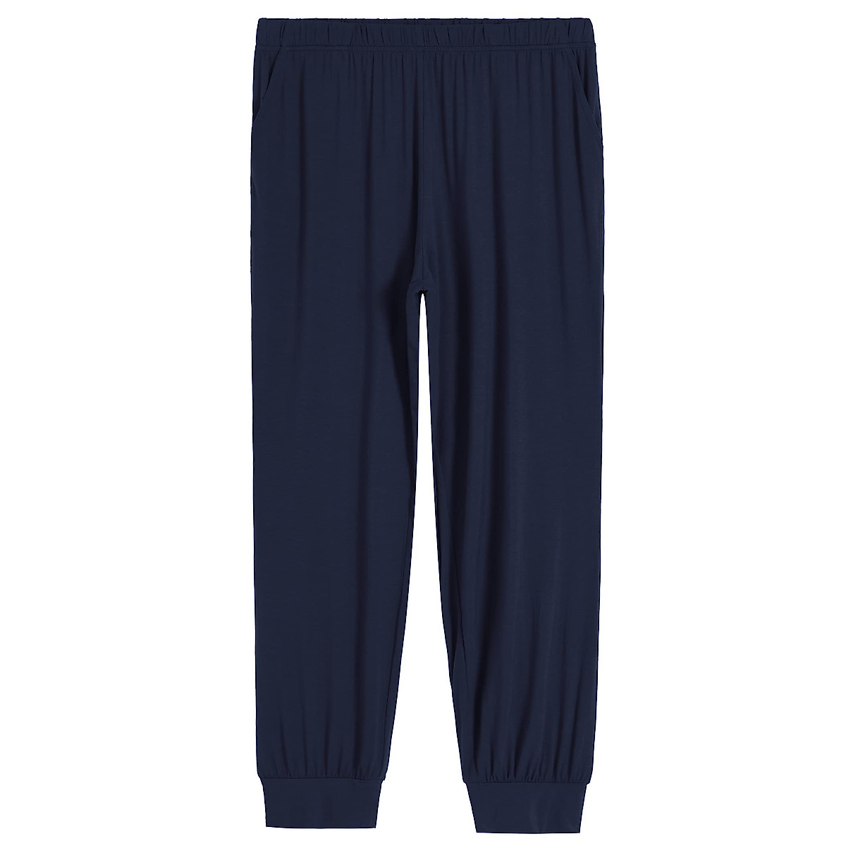 Latuza Women's Viscose Long Sleeves Top Jogger Pants Pajamas Set L Navy