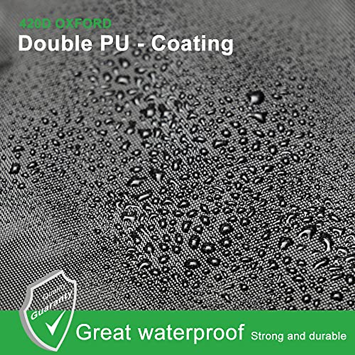 G2CAMP Oversize Larger Tractor Riding Lawn Mower Cover and Zero-Turn 79.92"L x 50"W x 53.93"H with Waterproof - Black