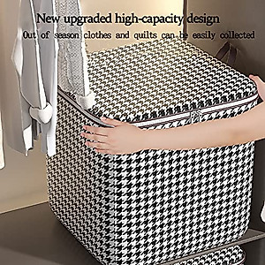 Clothes Storage Bag,Portable Winter Cup,Practical Clothes Storage Bag Wardrobe Sorting Storage Box,Suitable for Seasonal Clothes, Bedding, Blankets