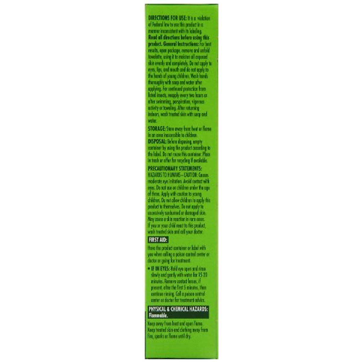 OFF! Botanical Towelettes Plant Based Repellent,8 Towelette.