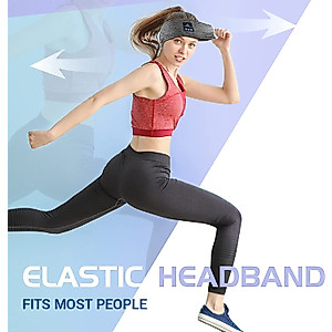 Sleep Headphones Wireless Bluetooth Headband - Comfy Sleeping Eye Mask Headset, Sport Head Band Earbuds Electronics Tech Gadgets Christmas Stocking Stuffers Birthday Gifts for Women Men Running