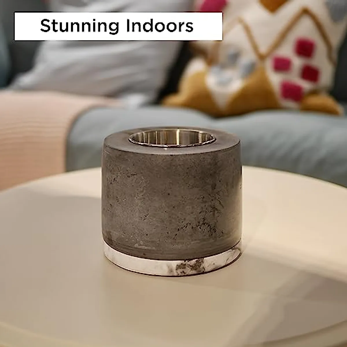 Roundfire Tabletop Fire Pit (2 Pack - No Smores Kit) Ethanol Table Top Fire Pit