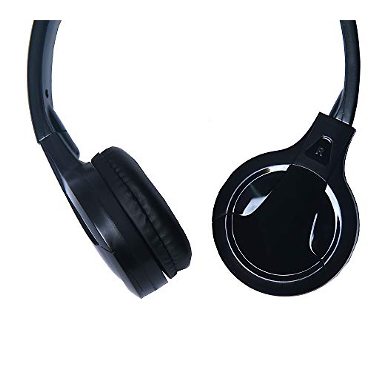 TOPXCEGUU A10 IR Wireless Headphones for Car DVD Player Headrest Video,On-Ear Infrared Headphones Headset Universal (Black)